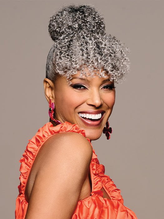 Bombshell Bun & Bangs | Synthetic Hairpiece – Wigs.com