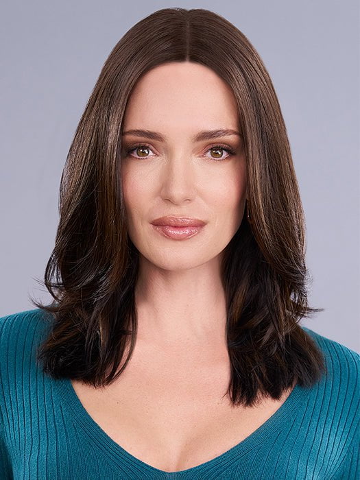 Top Trend Lace Straight 14" | Synthetic Lace Front Hair Topper (Mono T ...